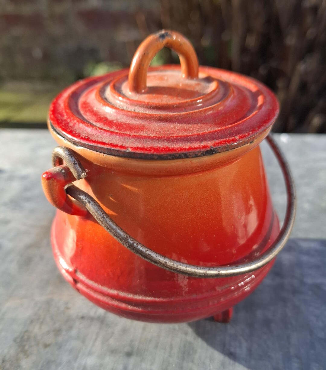 Miniature Le Creuset Cauldron Pot in Orange Tones - Etsy