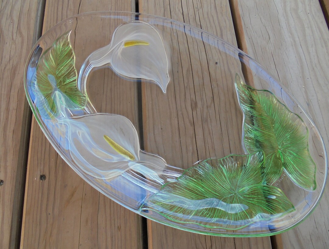 FRANCE Floral Oval DISH With Multiple Reliefs - Etsy