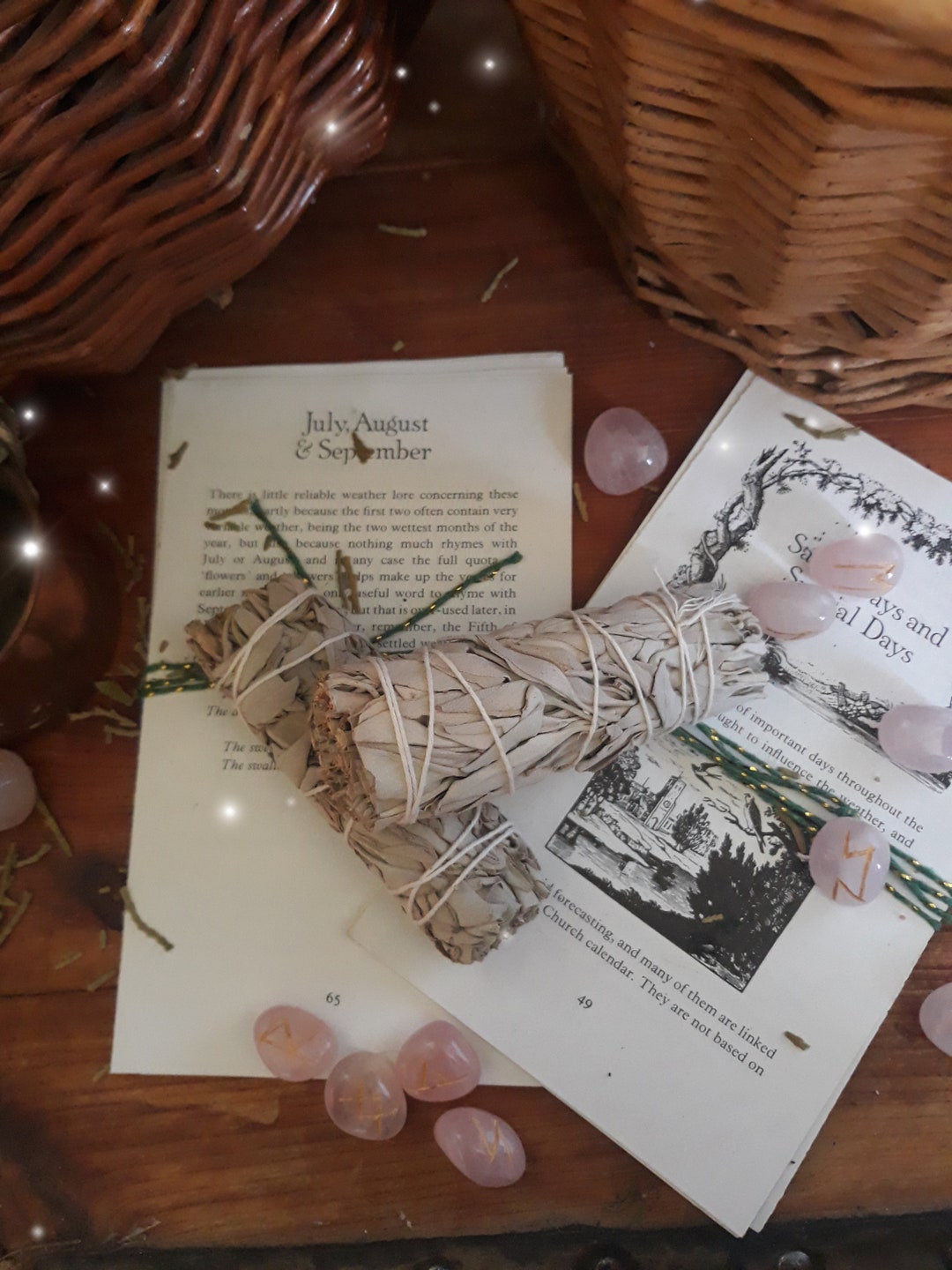 White Sage Fumigation Stick Purification Ritual - Etsy