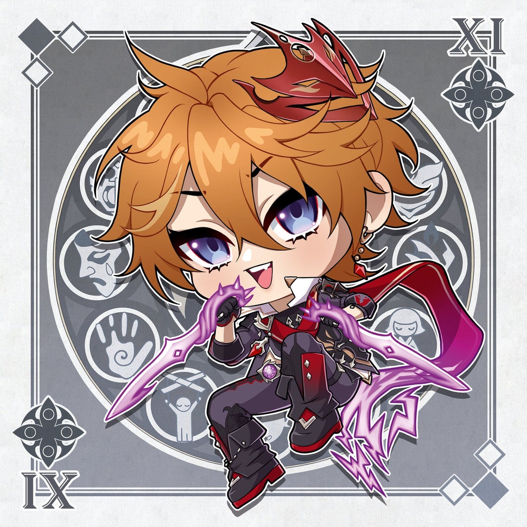 SALE Tartaglia Childe Genshin Impact Delusion Chibi - Etsy