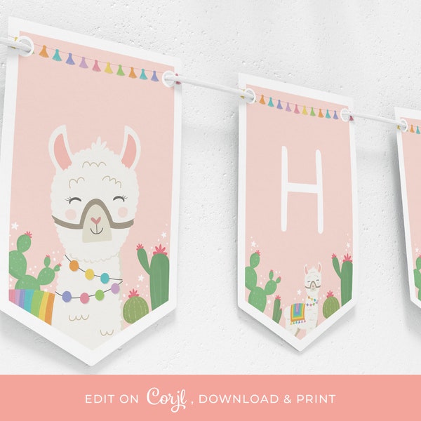 Llama Banner - Etsy