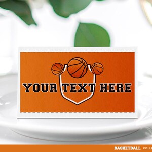 Baloncesto Editable Cupcake Toppers Cumpleaños Deportes Fiesta Favor ...