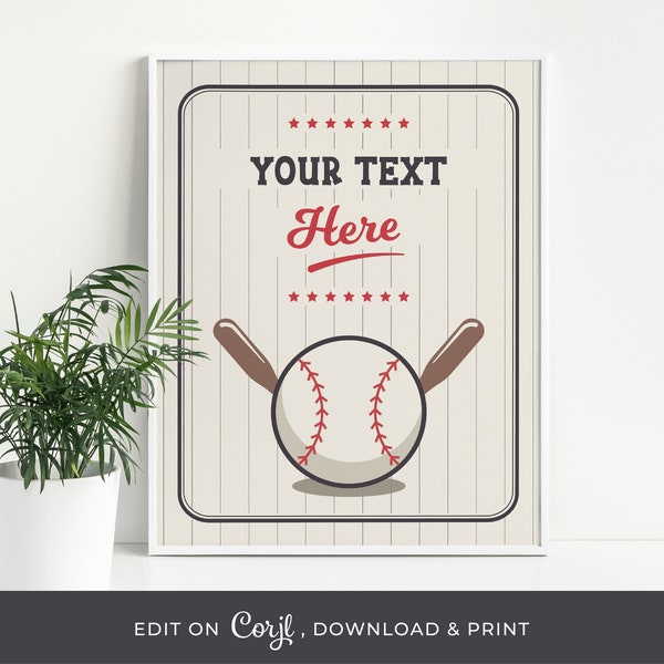 Baseball Sign - Etsy