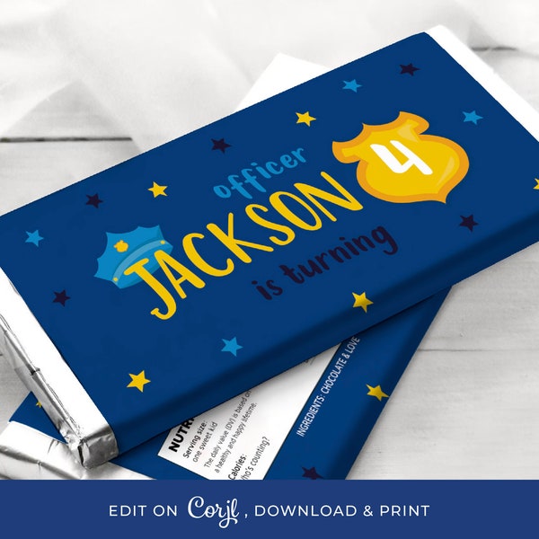 Chocolate Police Car - Etsy