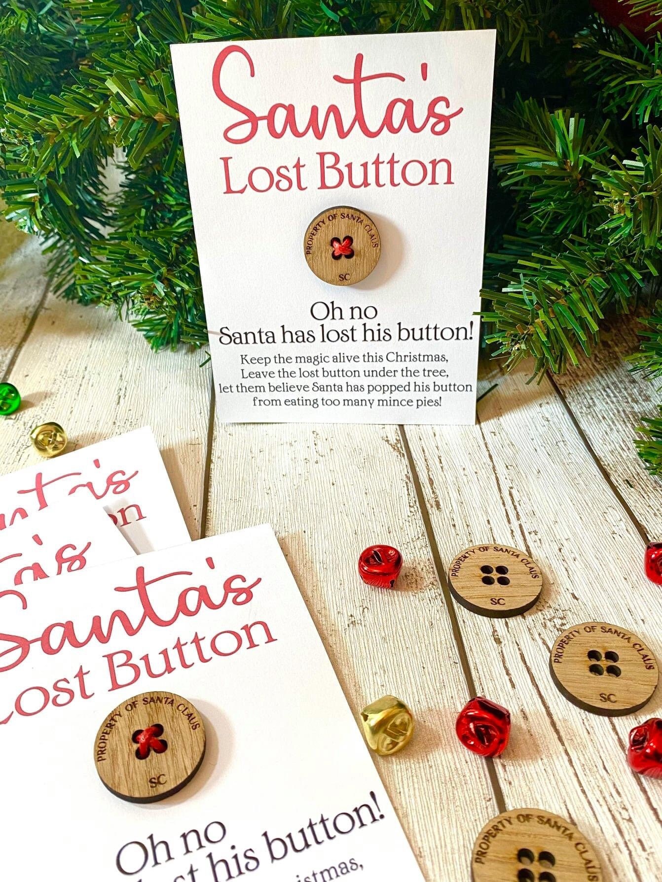 Santa's Lost Button, Father Christmas Lost Button, Christmas Coat ...