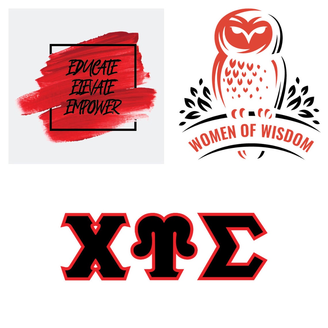 Chi Upsilon Sigma Sticker Pack - Etsy