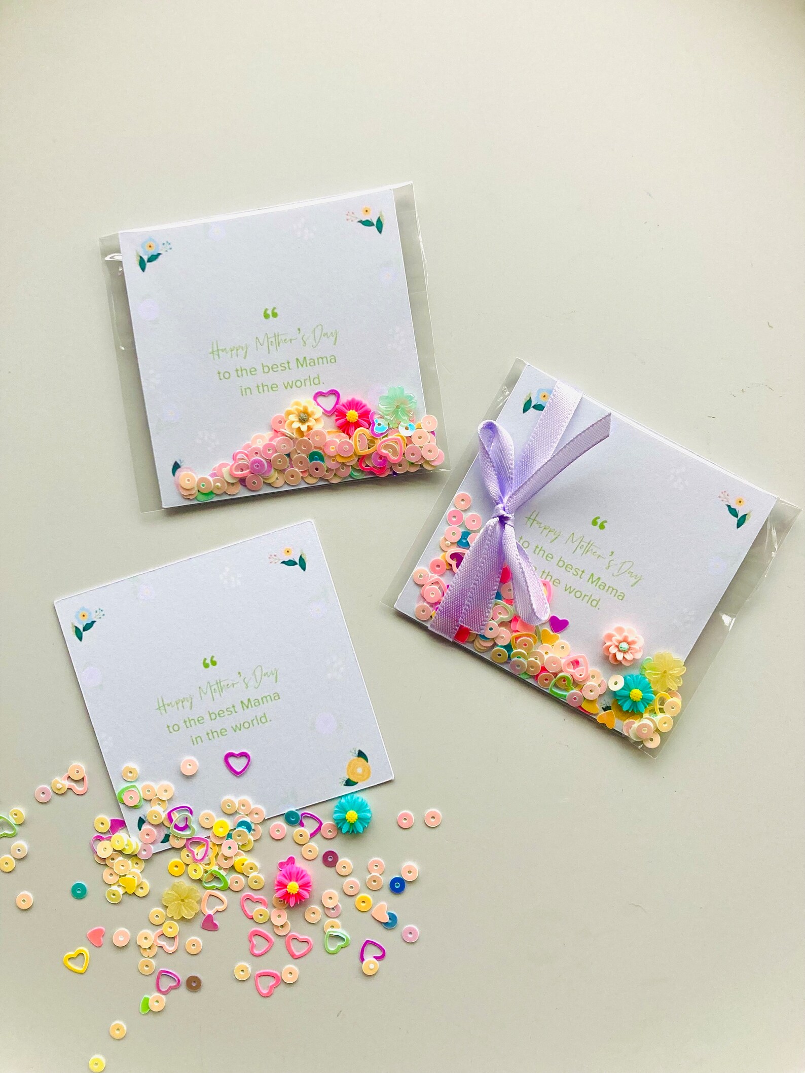 Confetti Card, Mothers Day Card, Fun Card, Greeting Card, Confetti ...