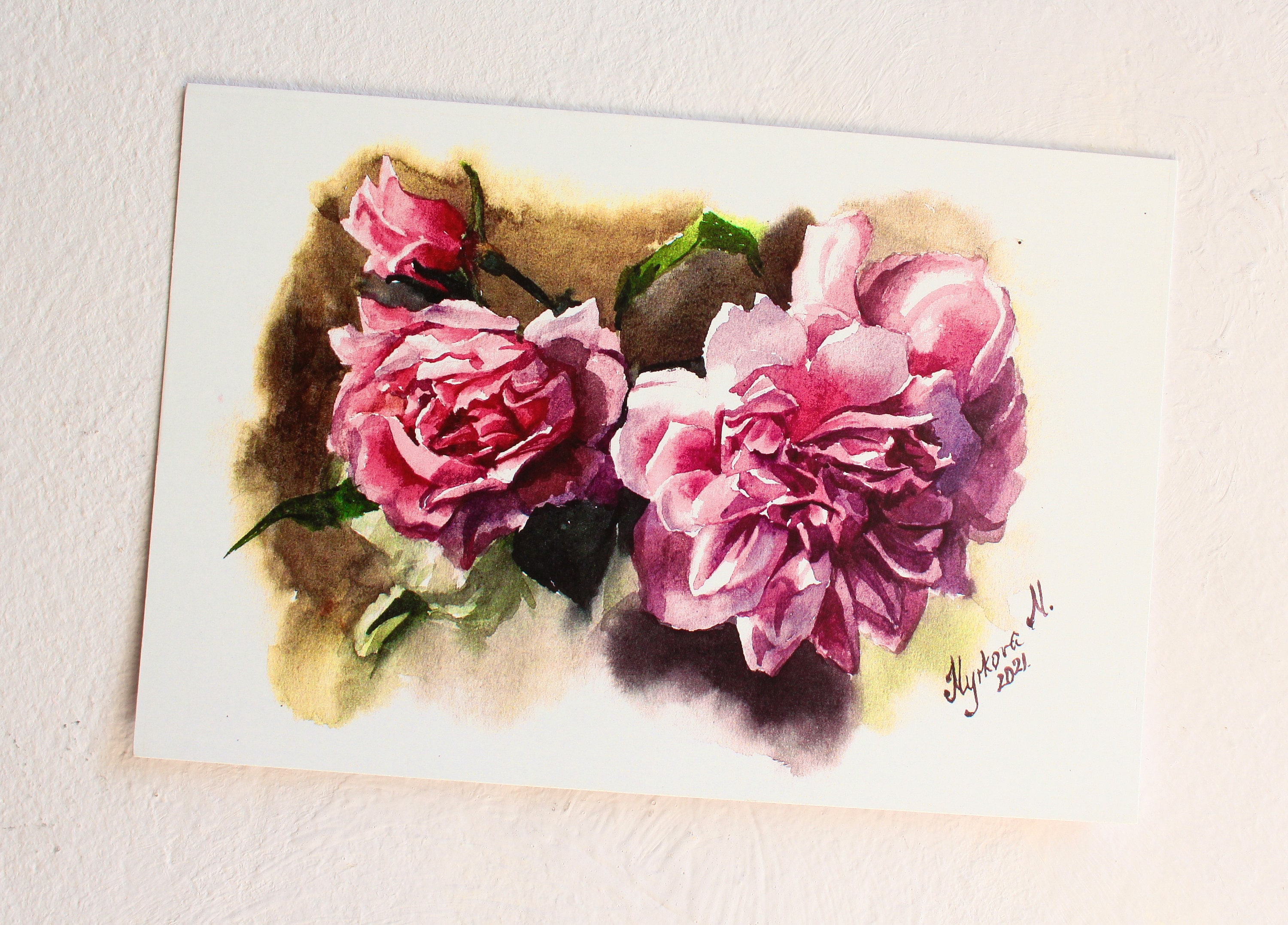 Postales de flores Postal floral Juego de tarjetas botánicas - Etsy España
