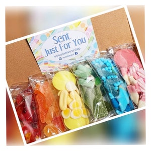 Rainbow Sweets Pick and Mix Letterbox Gift, Pick and Mix Sweetbox ...
