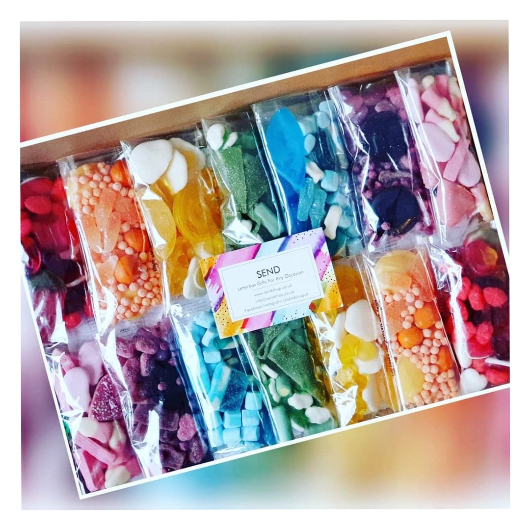 Rainbow Sweets Pick and Mix Letterbox Gift, Pick and Mix Sweetbox ...