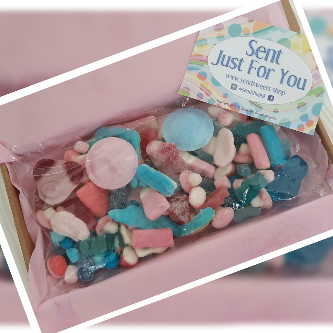 Two Colour Mixed Sweet Box Pick Your Own Colours Pick and Mix Sweets ...
