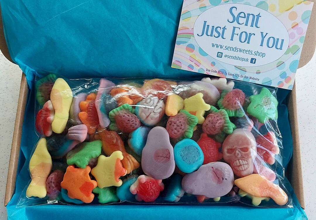 Jelly Filled Sweets Pick and Mix Letterbox Sweet Box Mixed Jelly Sweet ...