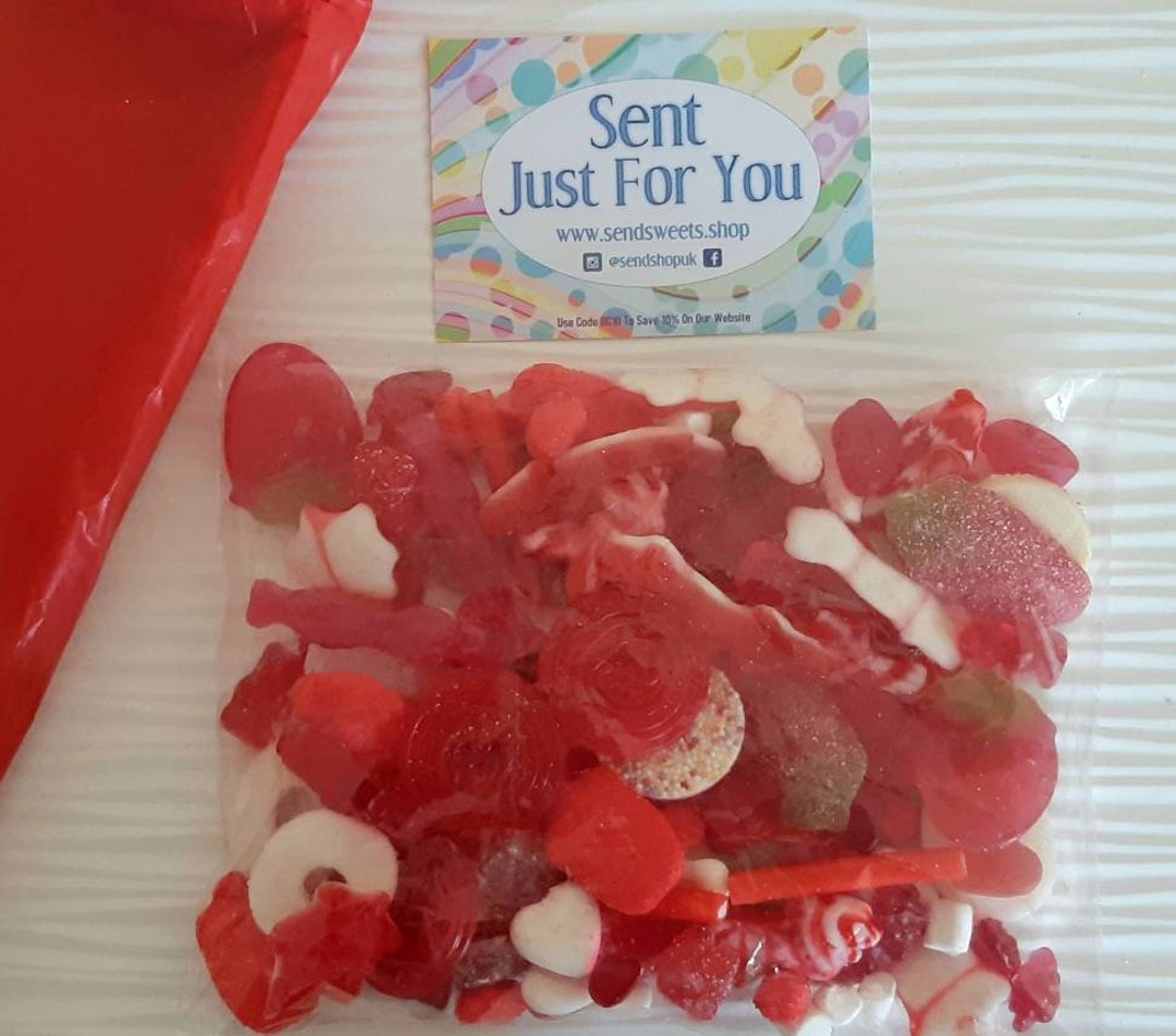 Pick and Mix Red Sweets Letterbox Sweetbox Pick and Mix Sweets Candy ...