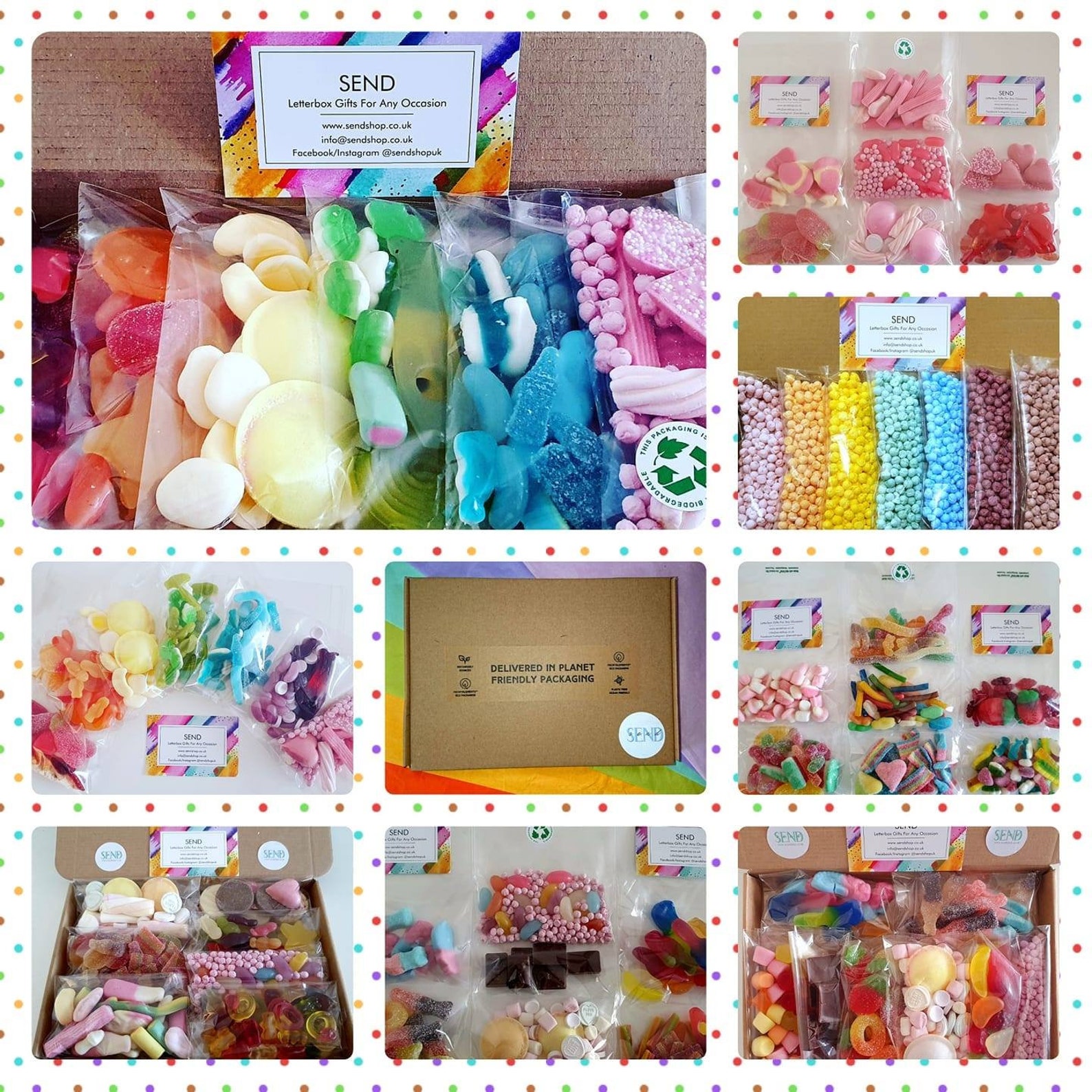 Rainbow Sweets Letterbox Gift Pick and Mix Sweetbox Rainbow - Etsy