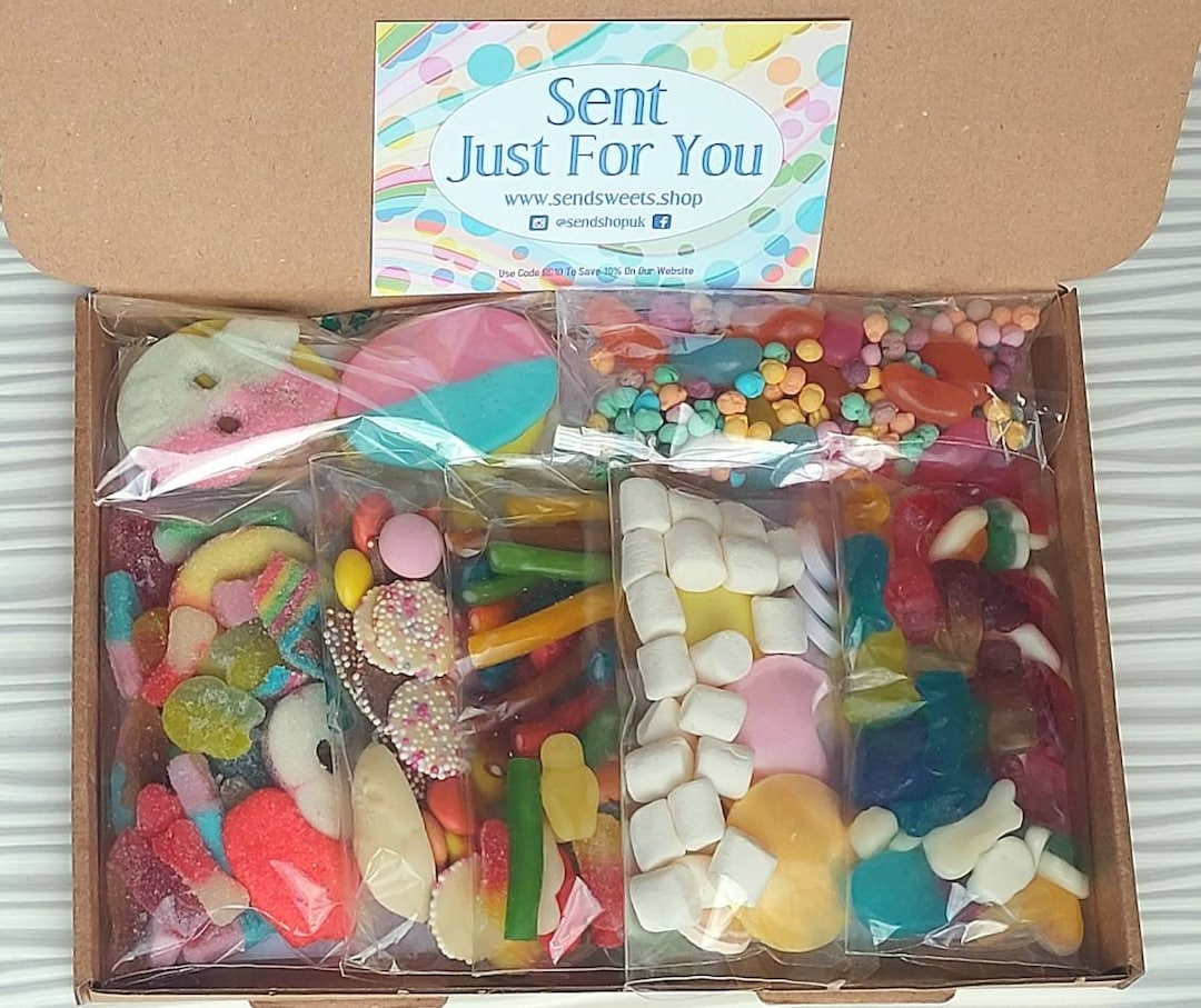 Halal Sweets Letterbox Gift Pick and Mix Sweet Box Sweetbox Halal Sweet ...