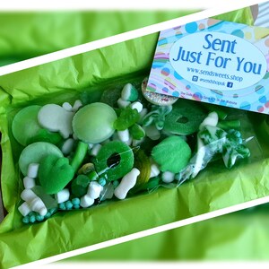 All Green Sweets Letterbox Sweetbox Pick and Mix Sweets Candy Mix Gift ...