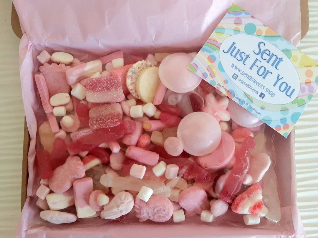 Pink Pick and Mix Sweets: Letterbox Candy Gift Box - Etsy