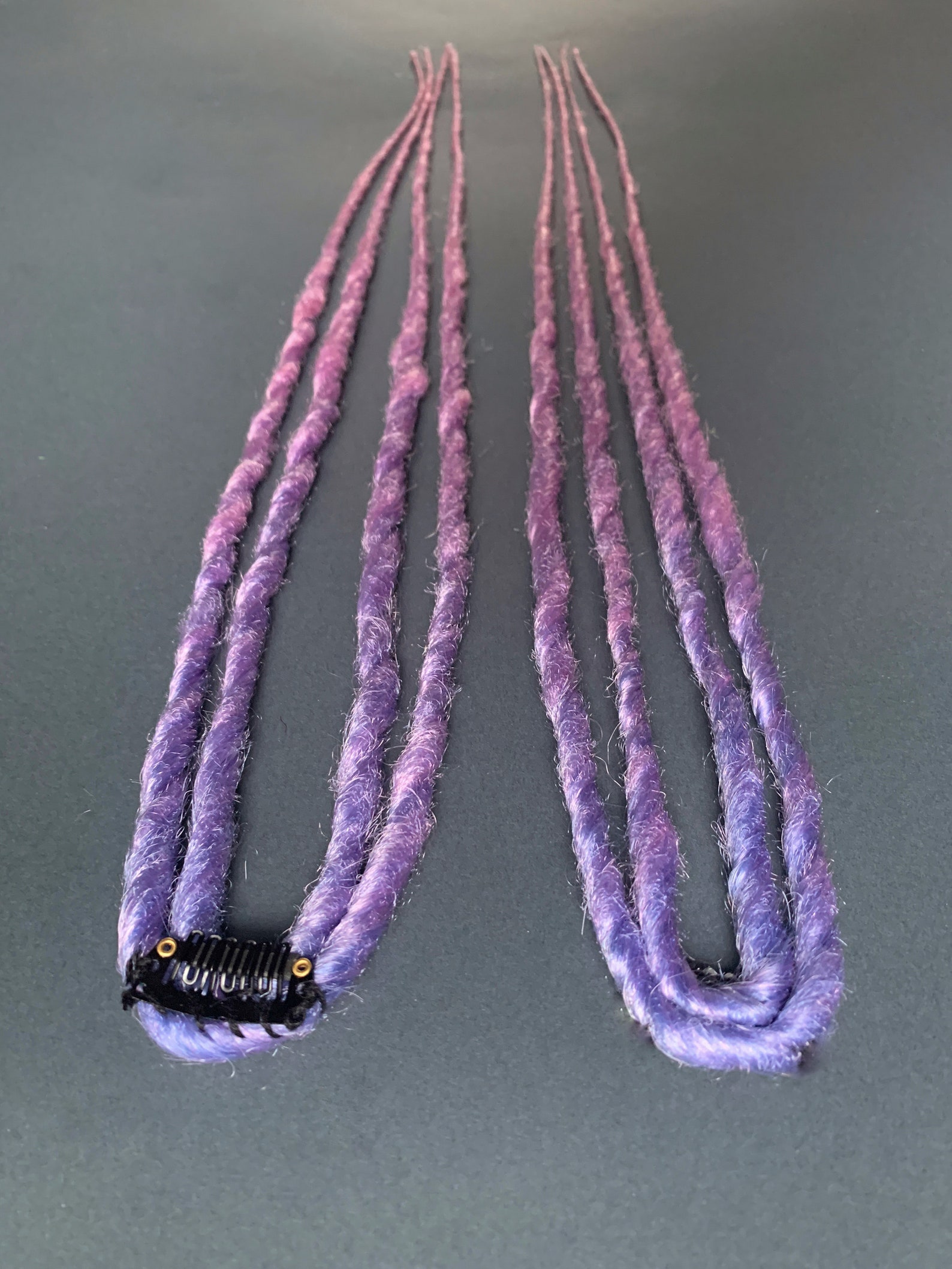 Dreadlocks on Clips Synthetic Hair Extensions - Etsy