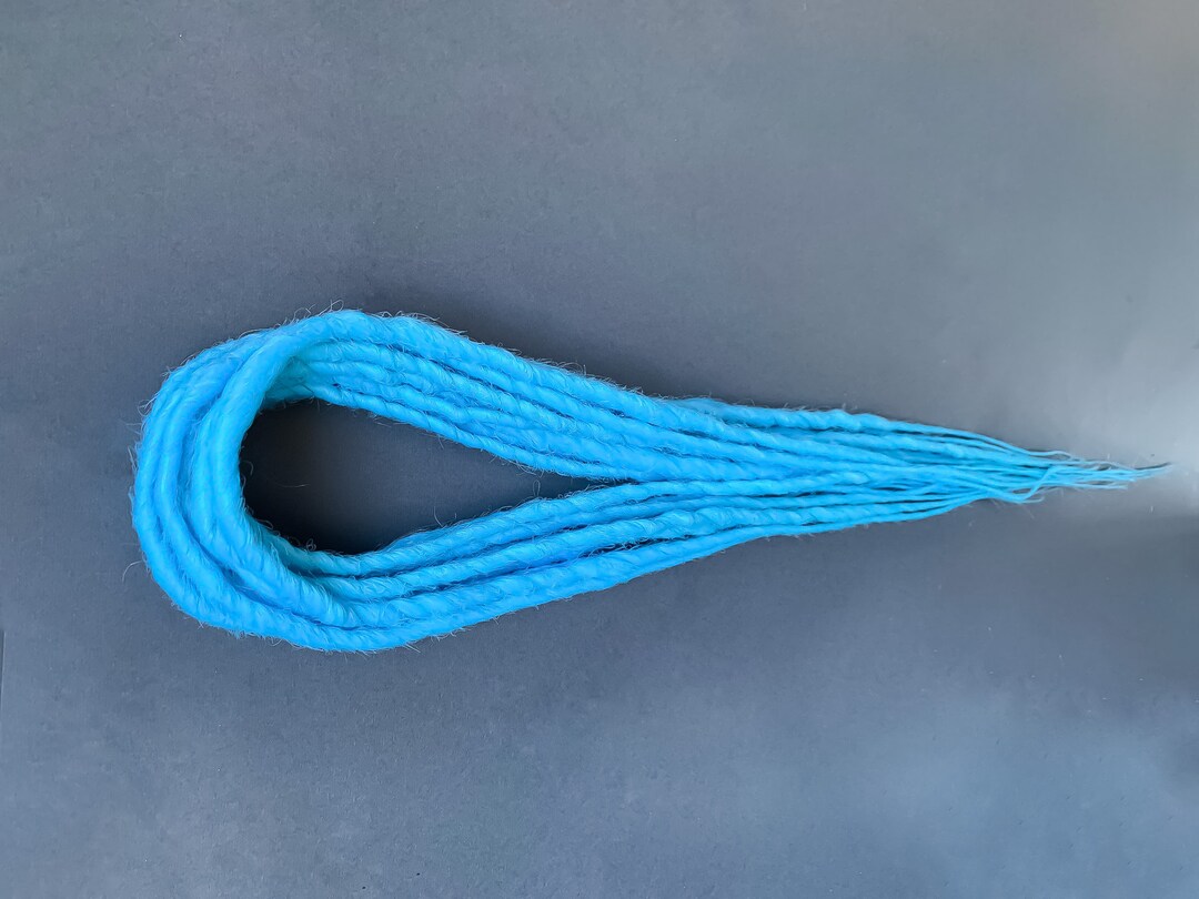 Light Blue Dreads, Rasta Hair, Colored Dreadlocks Custom - Etsy