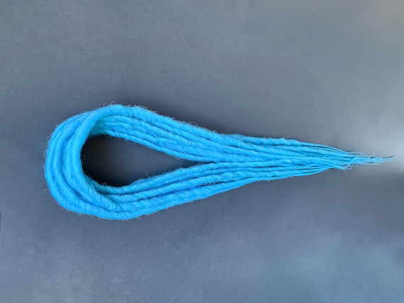 Light Blue Dreads Rasta Hair Colored Dreadlocks Custom | Etsy