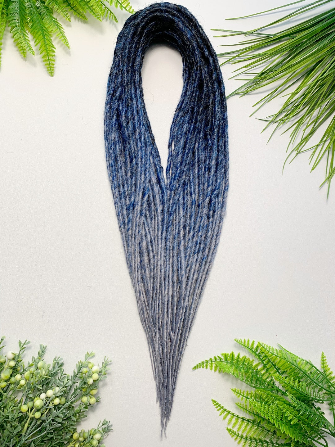 Black to Blue to Platinum Dreads, Synthetic Dreads , Gothic Lolita ...