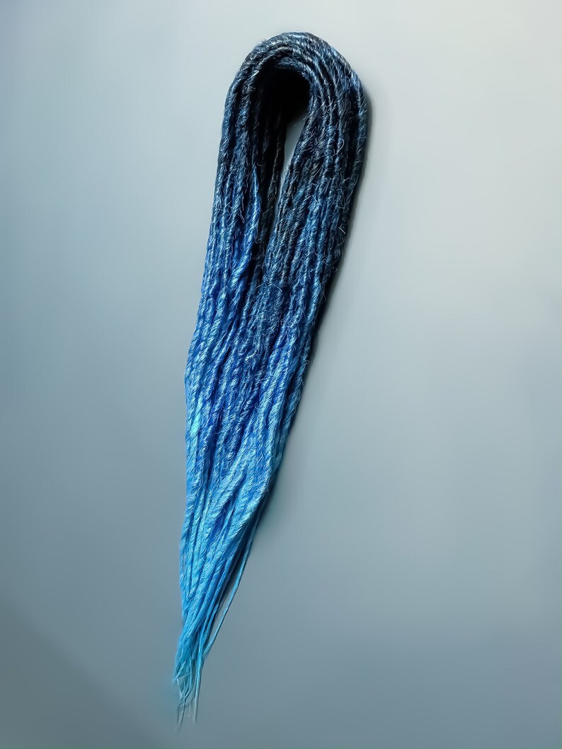 Faux Dreads Ombre Black Blue Dreads Synthetic Dreadlocks | Etsy