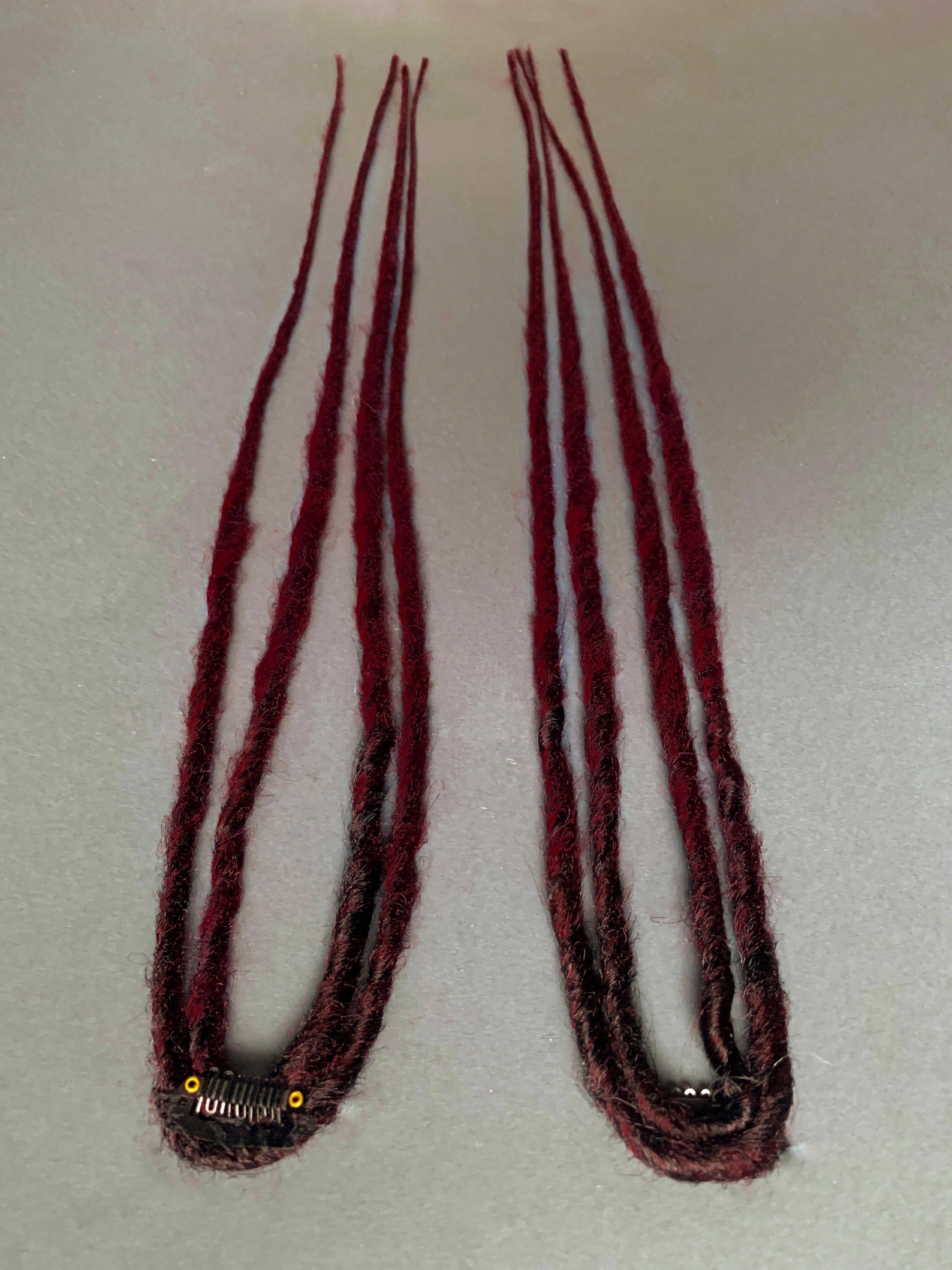 Dreadlocks on Clips Synthetic Hair Extensions - Etsy