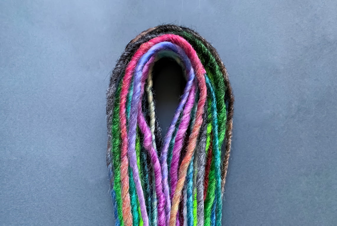 Multi Colored Dreads Mix of Synthetic Dreadlocks Extensions | Etsy