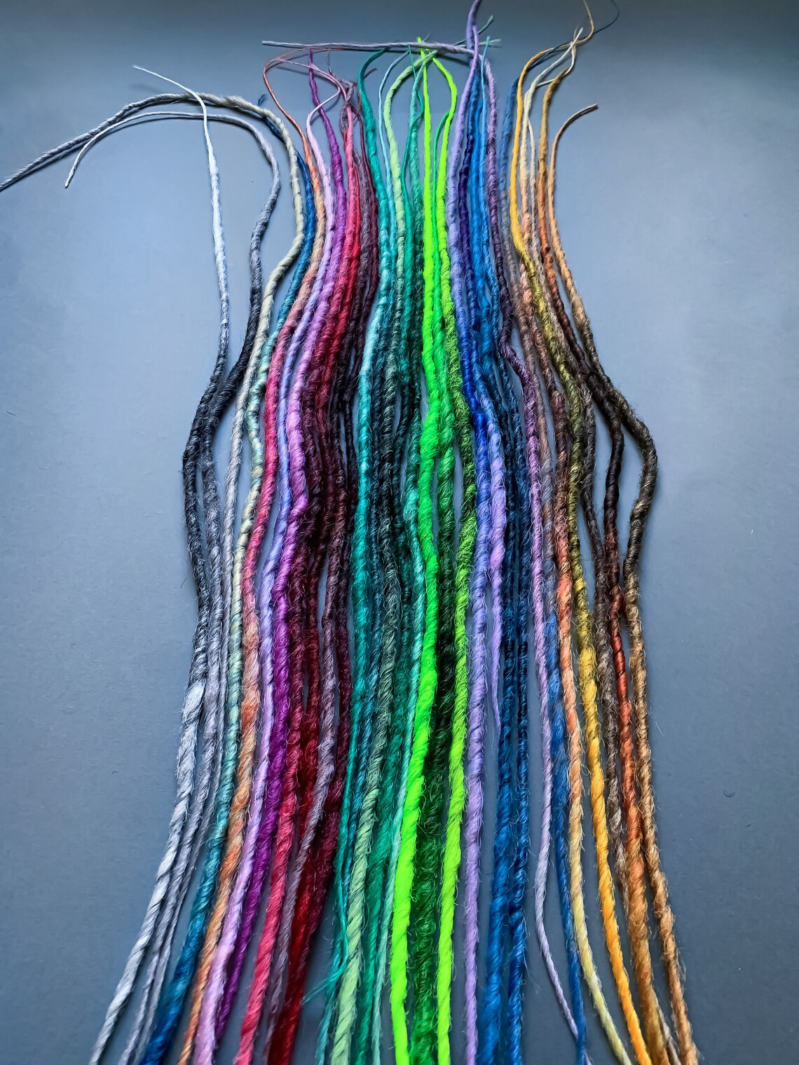 Multi Colored Dreads Mix of Synthetic Dreadlocks Extensions | Etsy