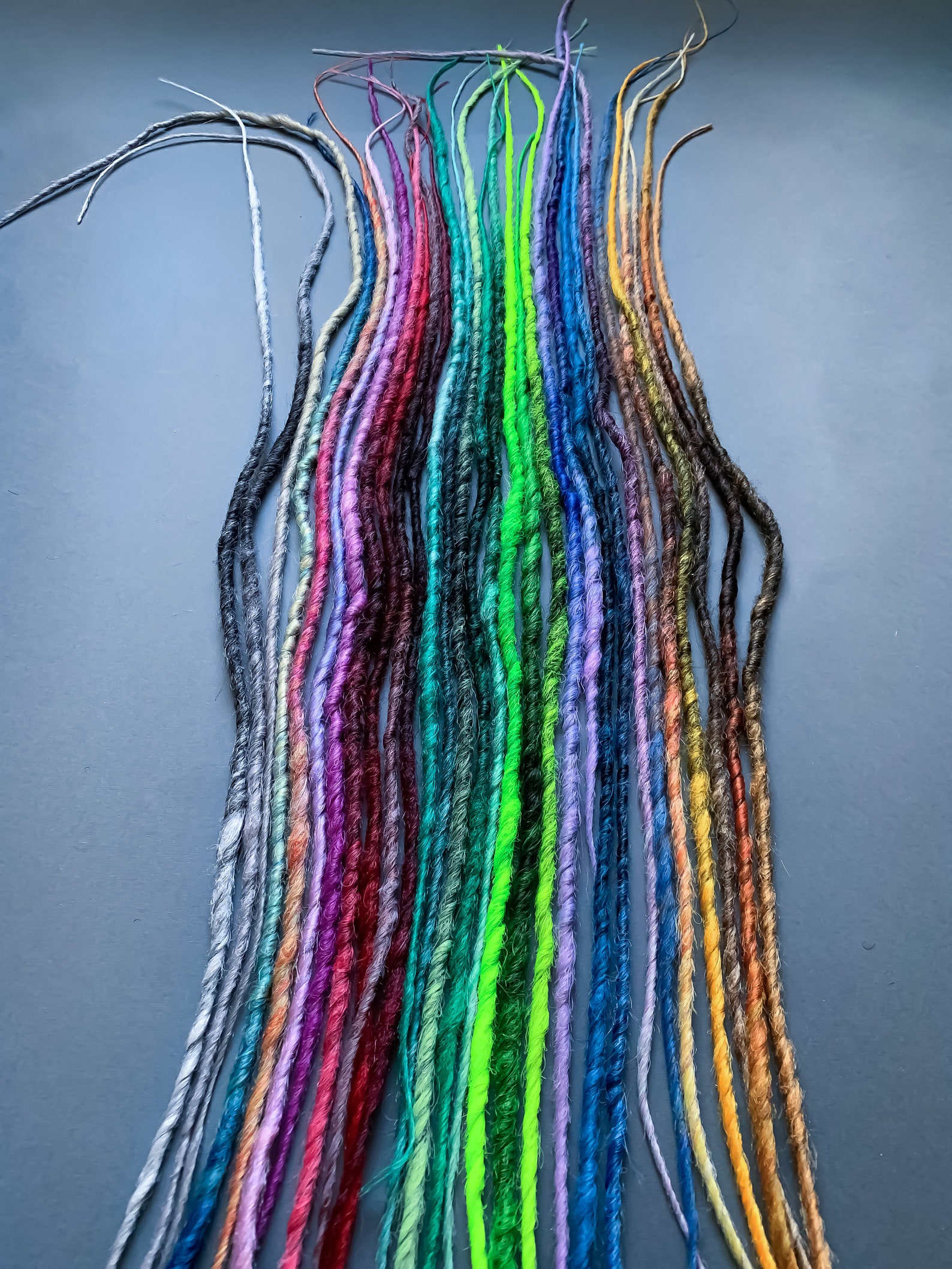 Multi Colored Dreads Mix of Synthetic Dreadlocks Extensions | Etsy