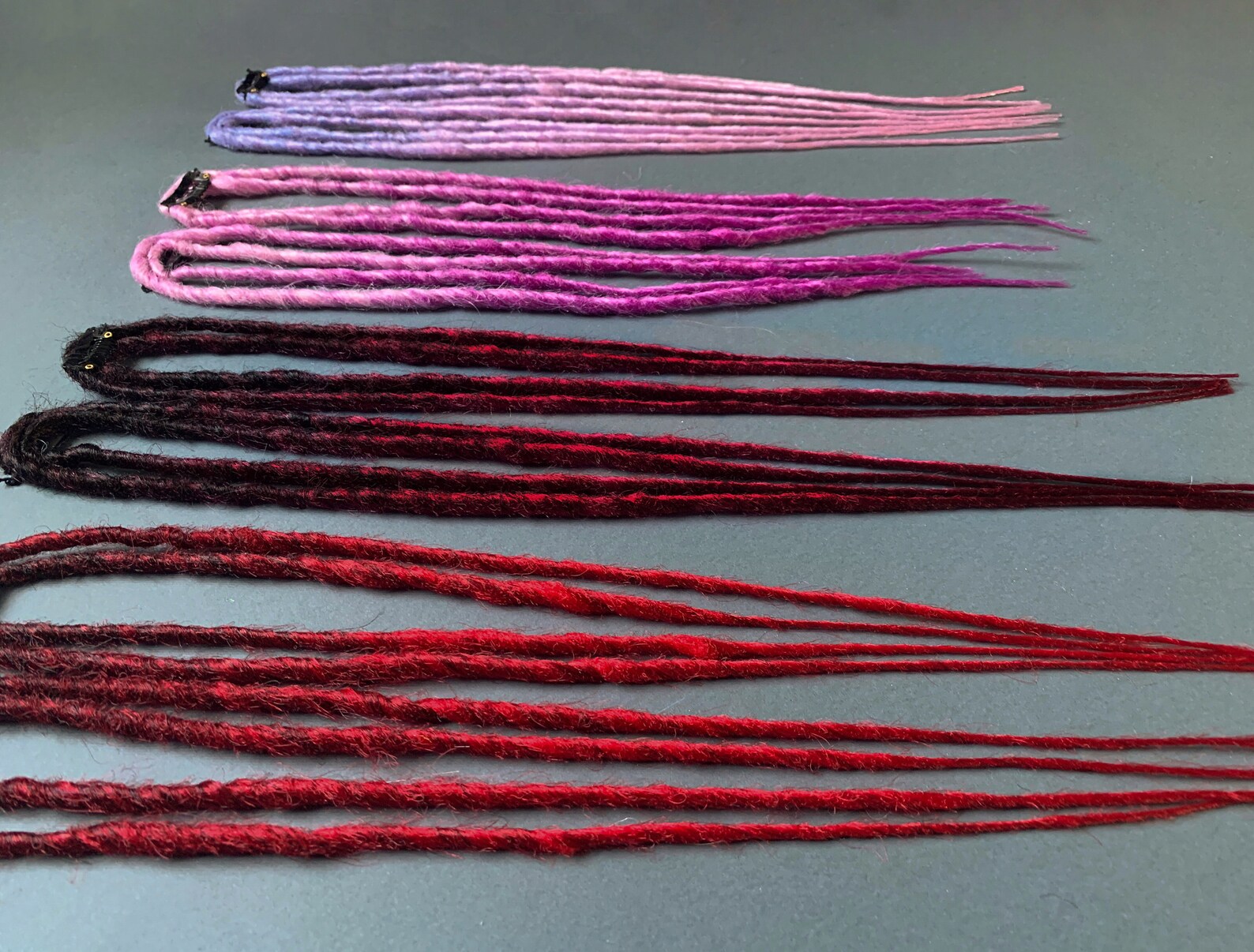 Dreadlocks on Clips Synthetic Hair Extensions - Etsy
