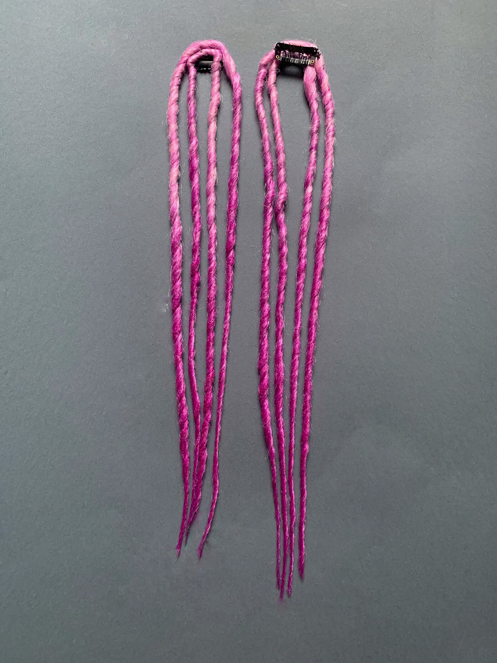 Dreadlocks on Clips Synthetic Hair Extensions - Etsy