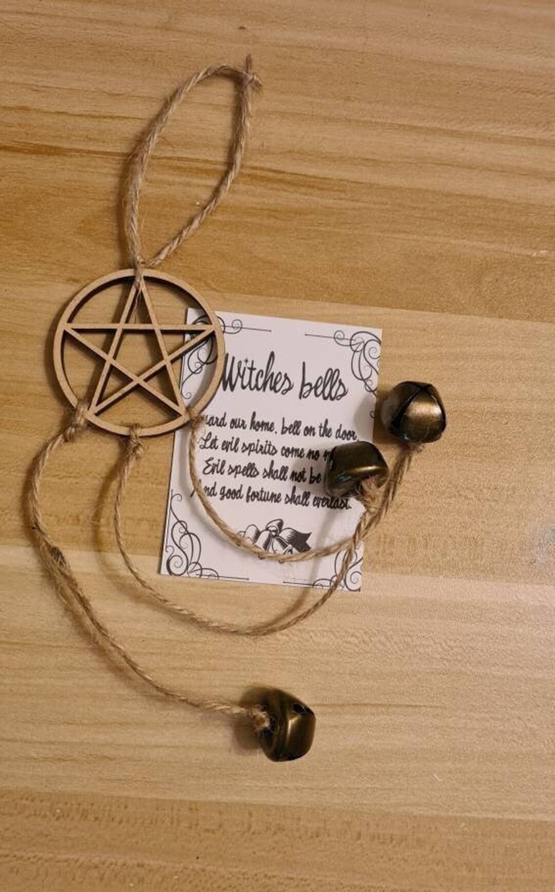 Handmade Witches Bells. Protection Charm With Pentacle and Bells - Etsy UK