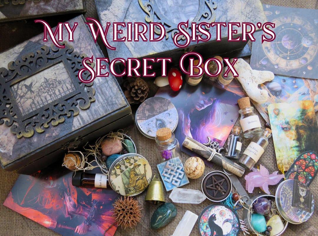 My Weird Sister's Secret Box, Witchy Mystery Box, Witch Kit, Apothecary ...