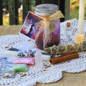 Goddess Manifestation Kit With Crystals, Spell Jar, Herbs and Potions ...