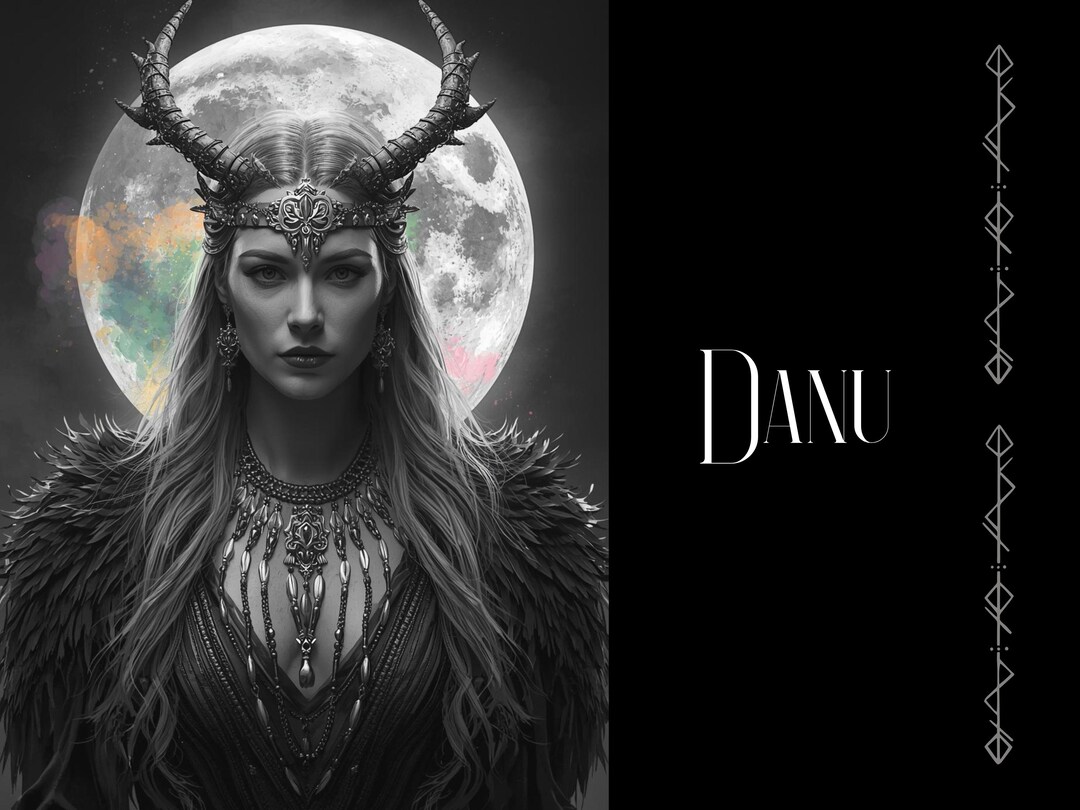 Danu Art Print: Celtic Goddess of the Land, the Water, Fertility and ...