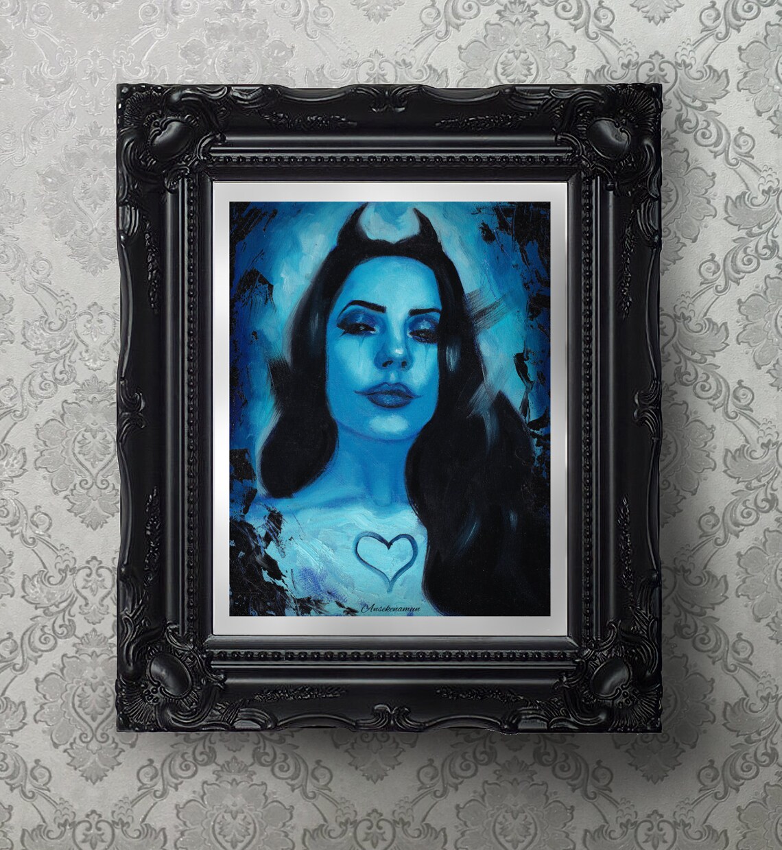 Demon Self Portrait Giclee Art Print Dark Art Horror Art - Etsy