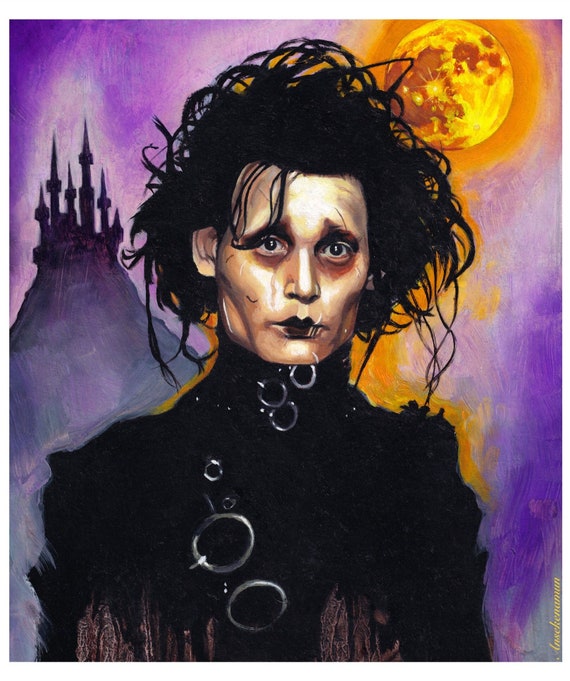 Edward Scissorhands Drawing Tim Burton Tim Burton's Concept Art For
