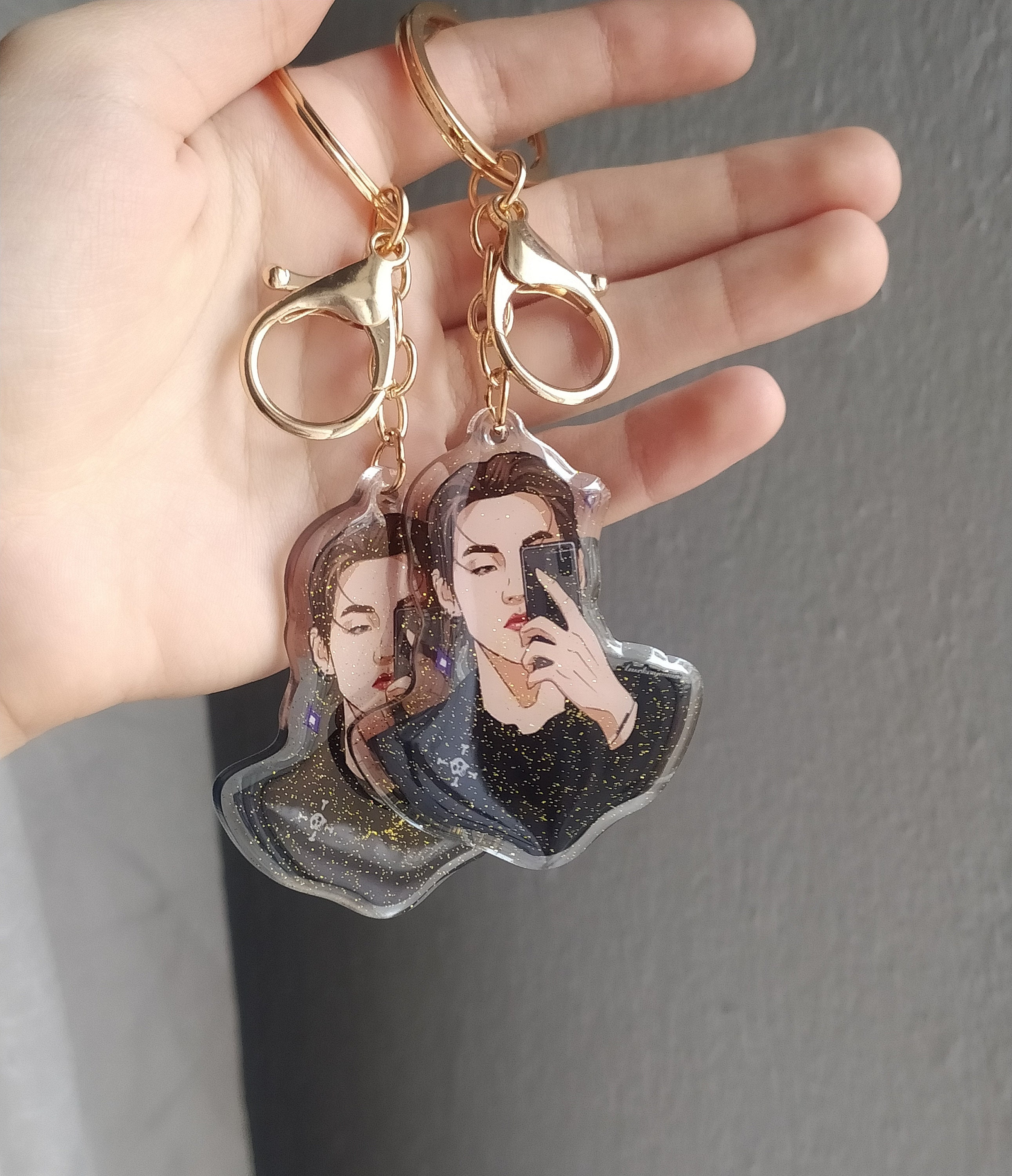 Stickers Scrapbooking Embellishments Kpop bts V Kim Taehyung keychain ...