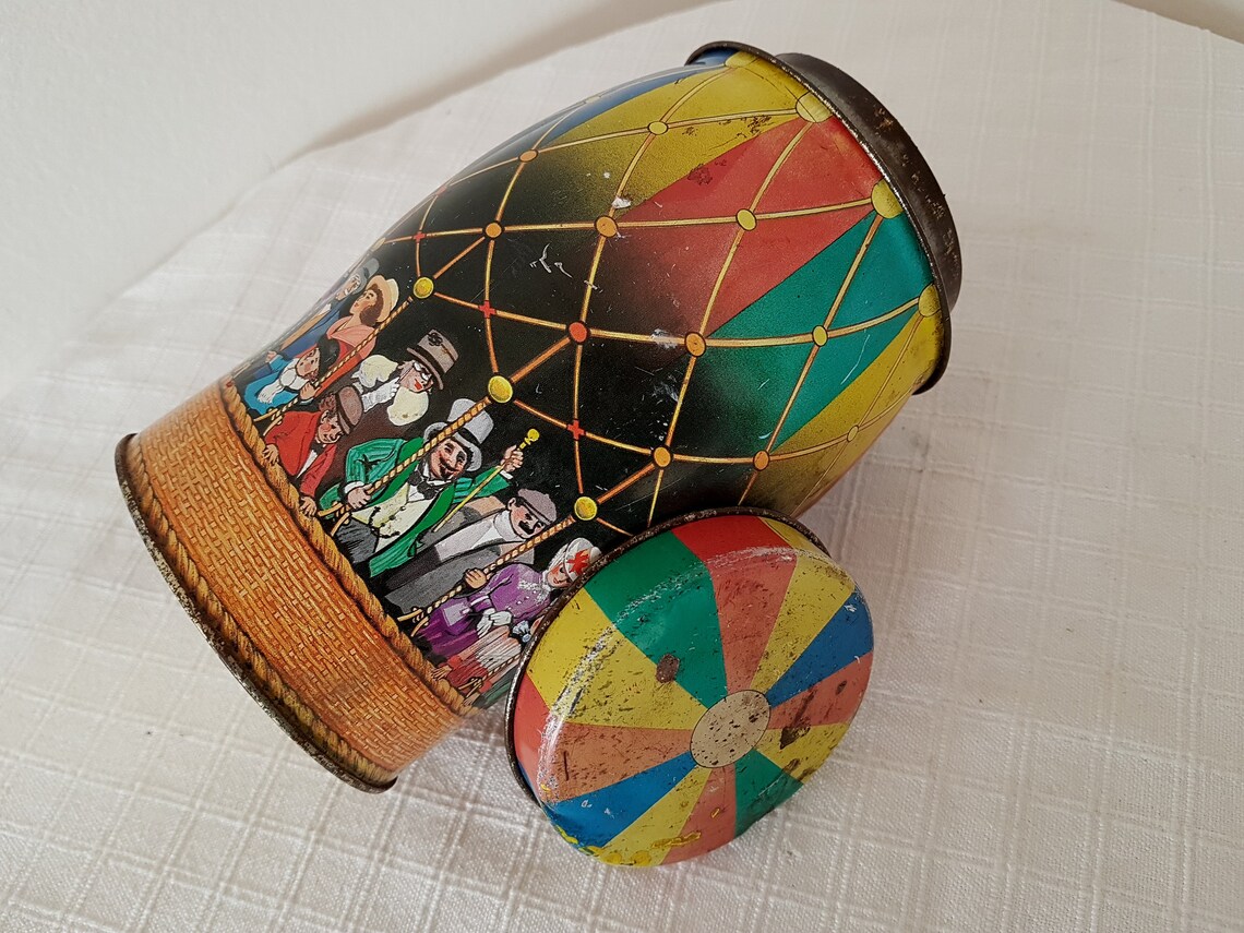 Vintage Tin Can FUDGE BALLOON Made in England - Etsy