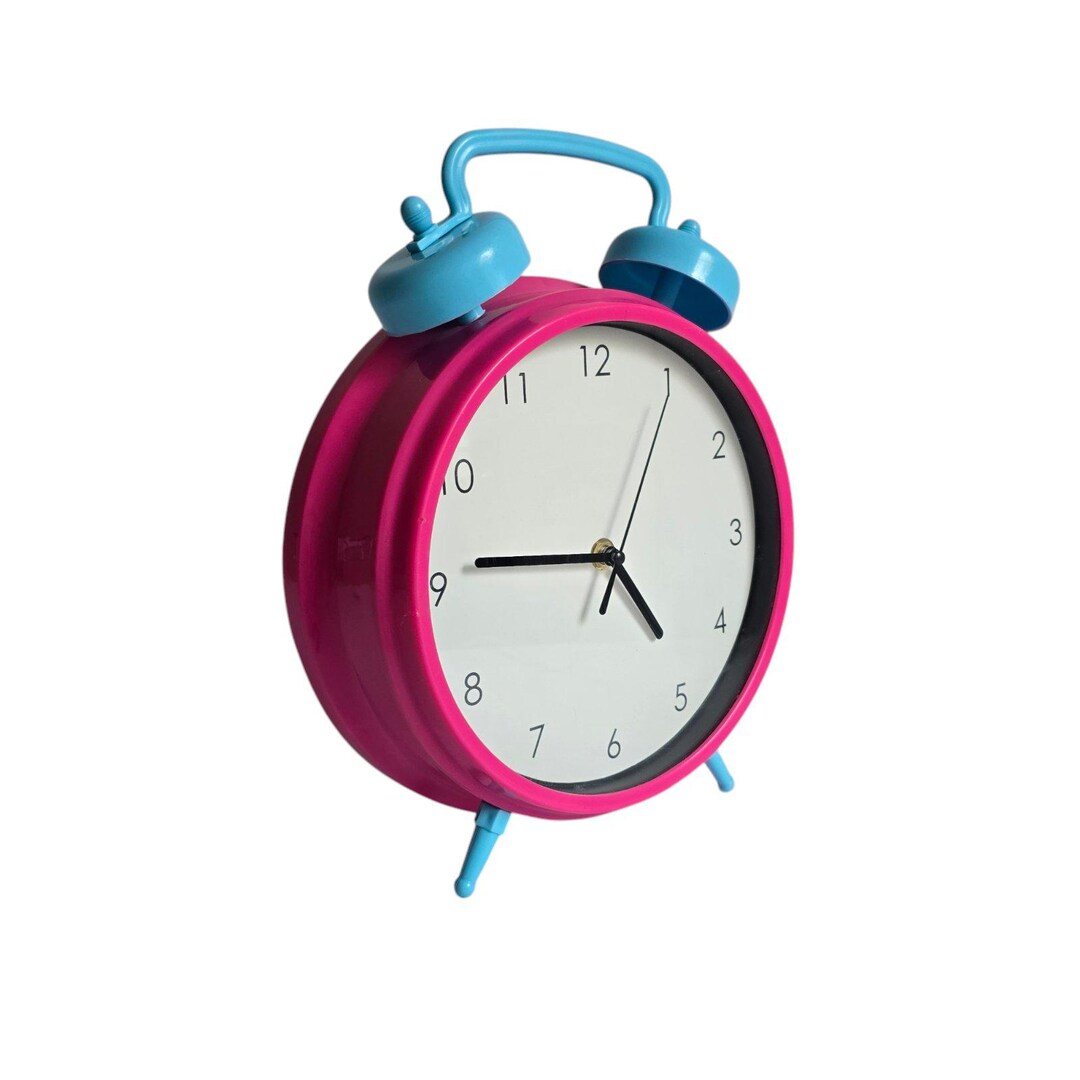 Vintage Pop Art Wall Desk Clock in the Form of a Large Alarm Clock - Etsy