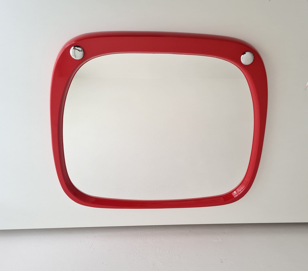 Vintage Pop Art Memphis Milano Style Wall Mirror in a Plastic Frame - Etsy