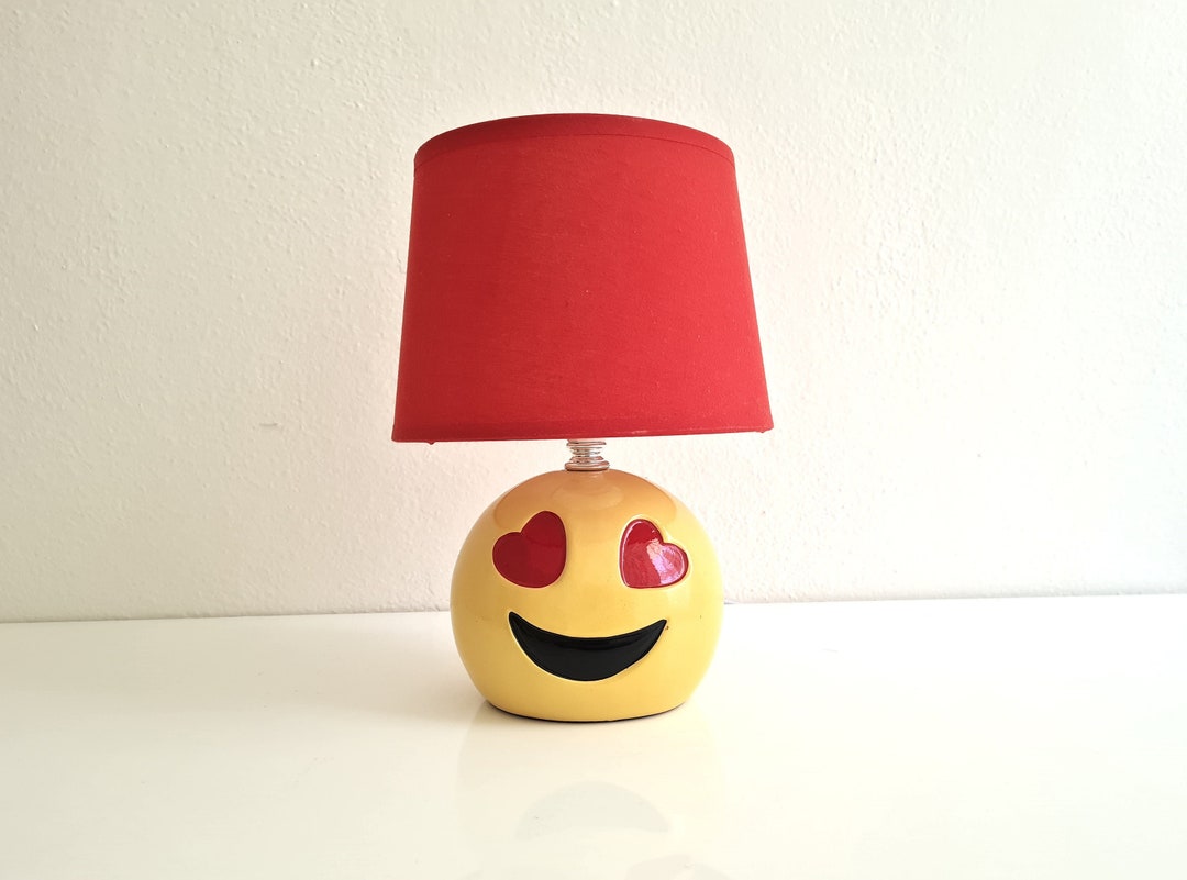 Vintage POP ART Smile Desk Lamp Lovely Accent Lamp - Etsy
