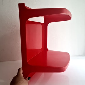 Vintage Mid Century Modern Wall Shelf in a Plastic 80s - Etsy