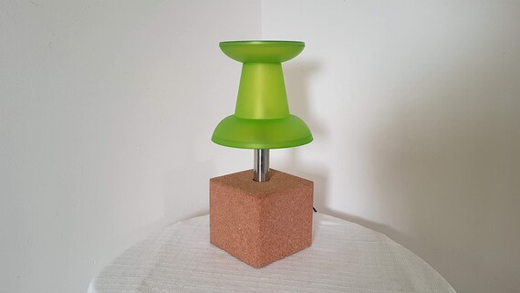 Delightful vintage Pop Art Lamp Pushpin. Plastic/Cork. Justin | Etsy