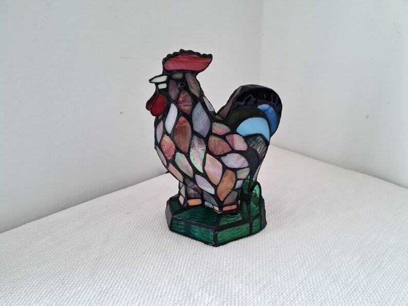 Vintage Retro Tiffany Style Accent Lamp - Etsy