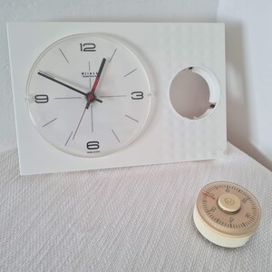 Mid Century Wall Kitchen CLOCK With Timer 70s East German WEIMAR - Etsy