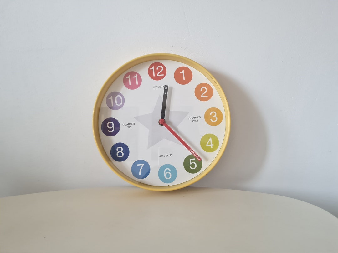 Vintage Memphis Milano Style Wall Clock - Etsy