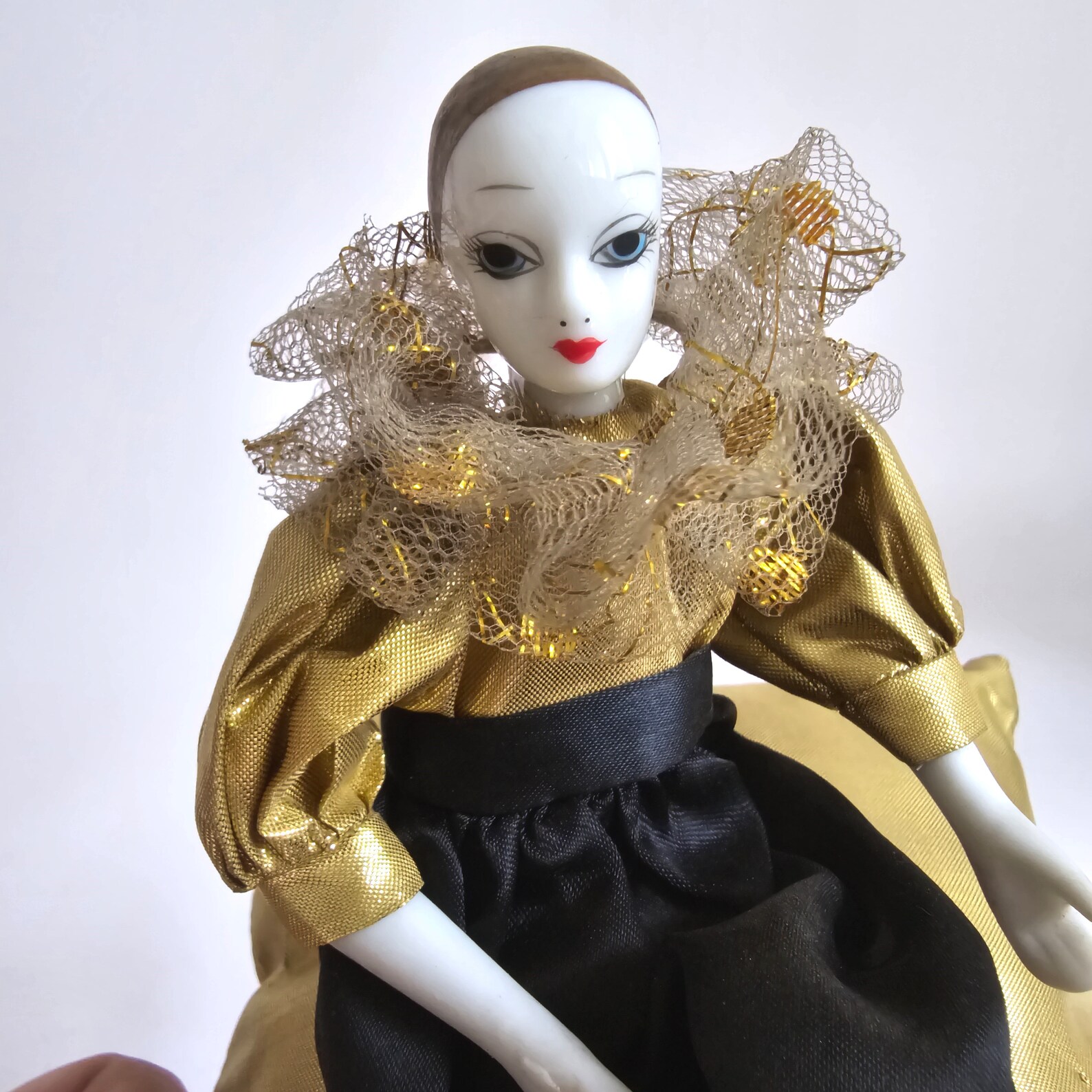 Vintage Pierrette Doll, Porcelain Mime Figurine, Collectible Decor - Etsy