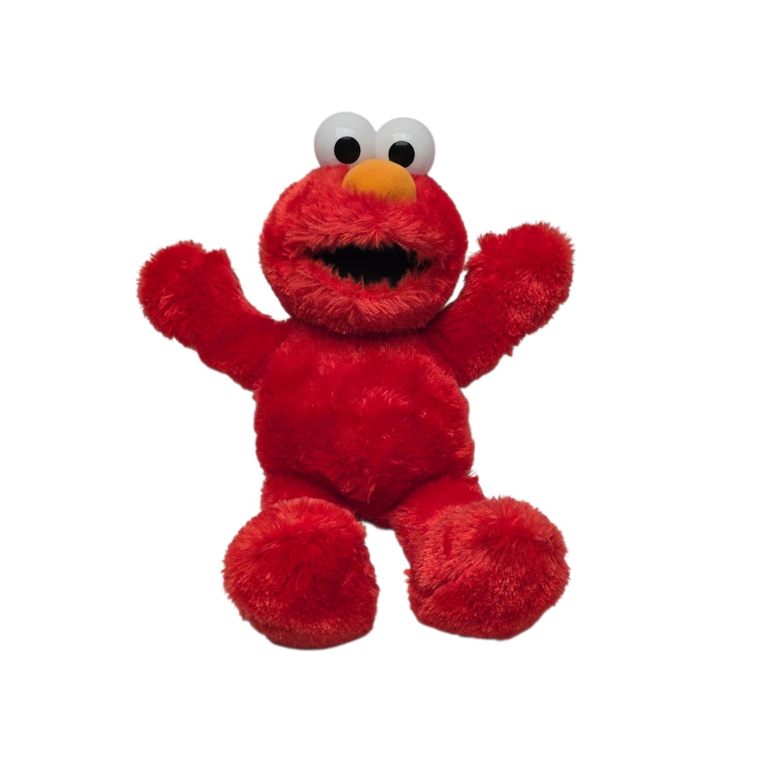 Vintage Tickle Me Elmo Laughing Talking Shaking Sesame Street Workshop ...